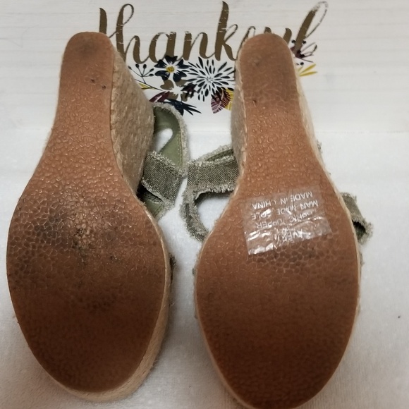 Matty | Shoes | Matty Avery Olive Textile Frayed Strap Platforms | Poshmark